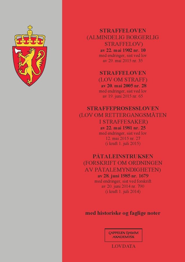 Straffeloven ; Straffeloven (lov om straff) av 20. mai 2005 nr. 28 ...